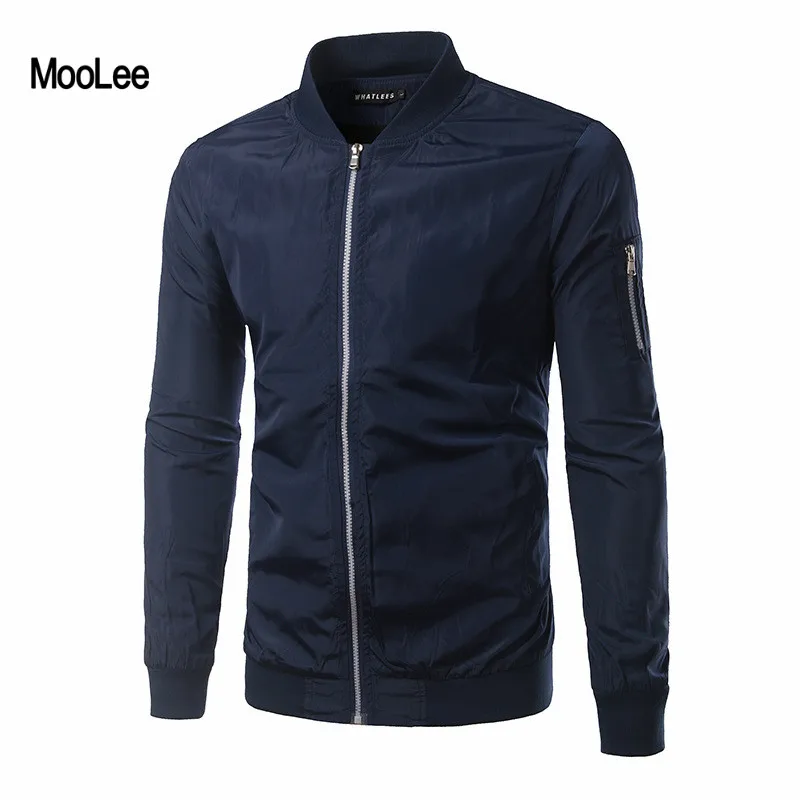 MOOLEE 2017 Autumn Brand Jacket Men Clother Stand Collar Slim Fit ...