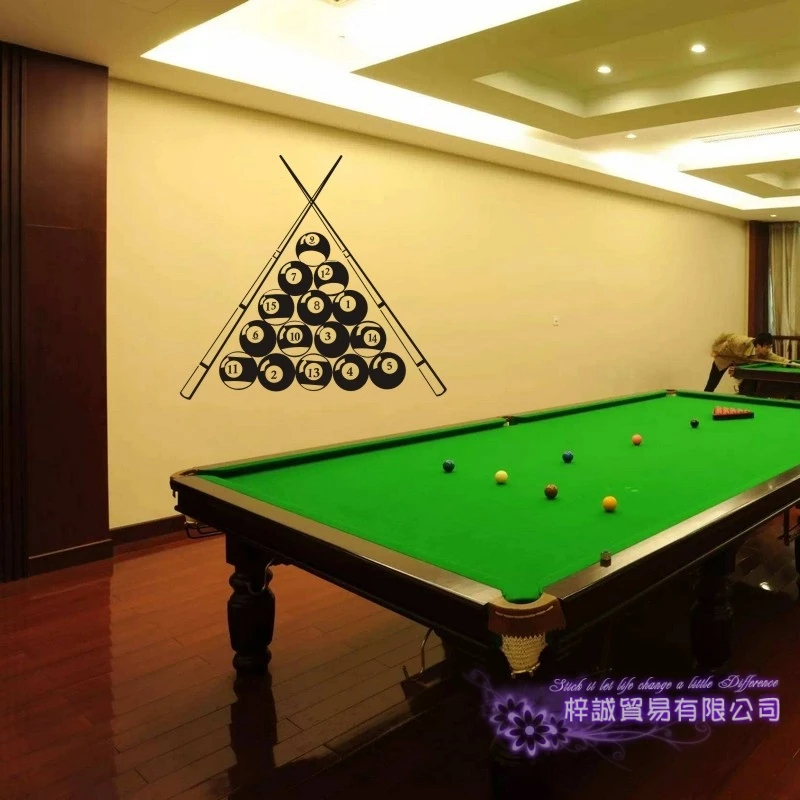 Dctal Billiards Sticker Snooker Decal Posters Vinyl Wall Decals Parede ...