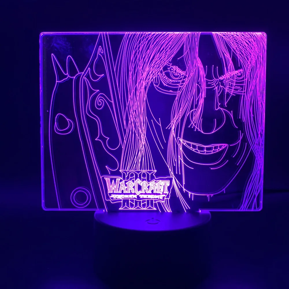 World Of Warcraft - LED lampa 3D s dálkovým ovladačem, různé barvy | Aukro