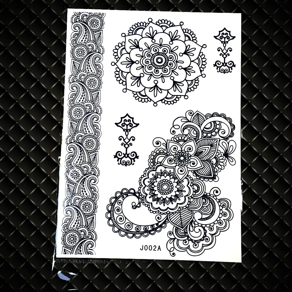 Paisley Flower Tattoo Design
