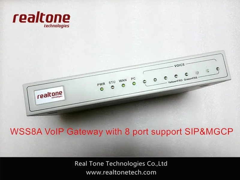 VoIP SIP Gateway with 8 FXO ports SIP/MGCP based, Asterisk trunk ...