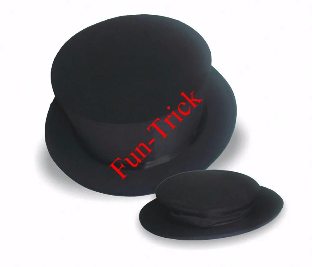 Free Shipping Folding Top Hat Black Magic Trick , Magic Accessories-in ...