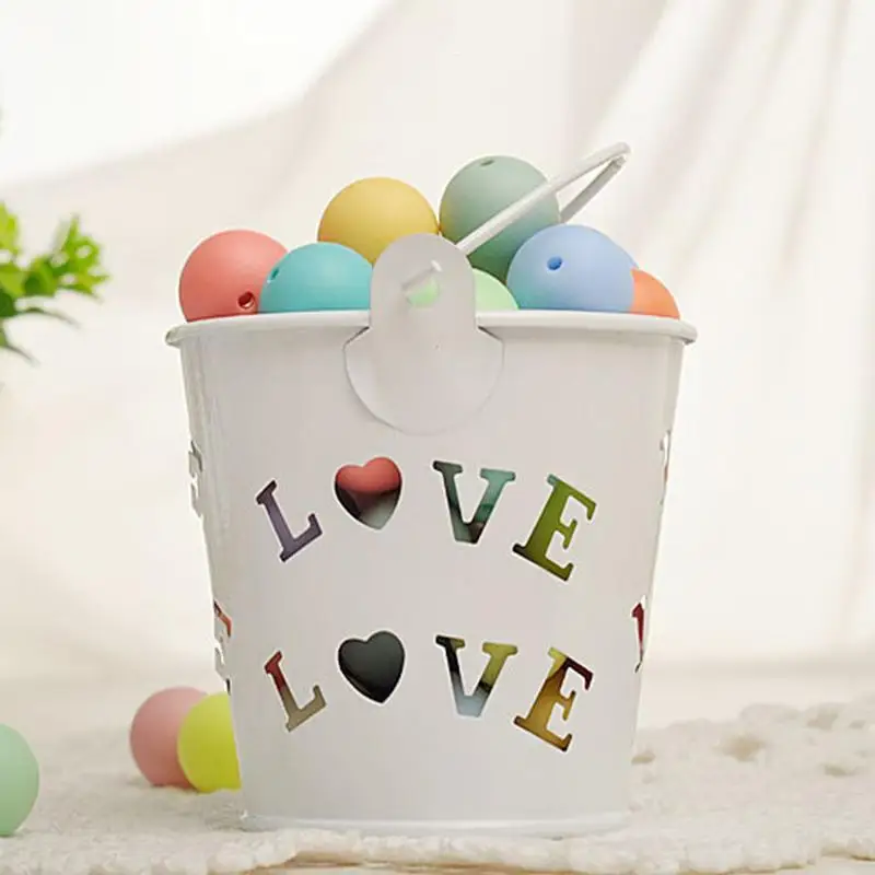 Amor hueco Mini cubo de Metal caja del caramelo de la boda recuerdos ...