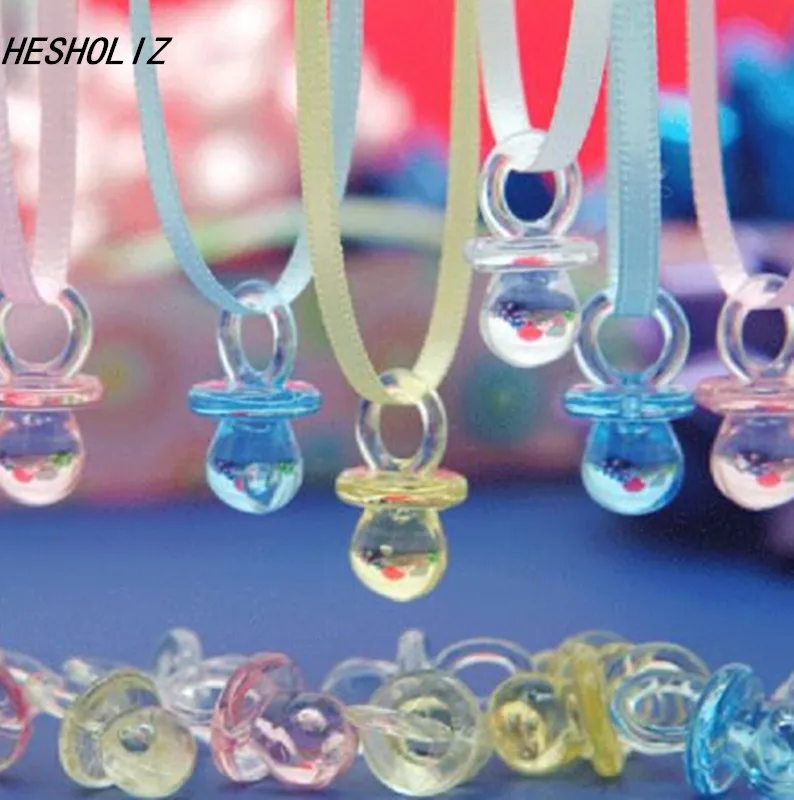 Pacifiers Decoration Baby Shower | Baby Shower Necklace Pacifier - Baby ...