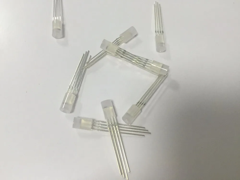 Flat Hat WS2812D LED Chip 5mm RGB WS2811 LEDs DIP F5mm RGB Full Color ...