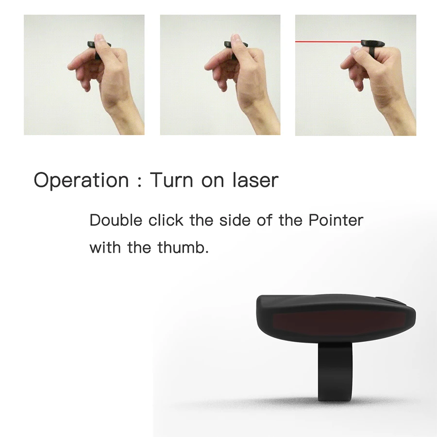 Wireless Laser PPT Pointer 2.4G RF USB Flip Page Turning Powerpoint PPT ...