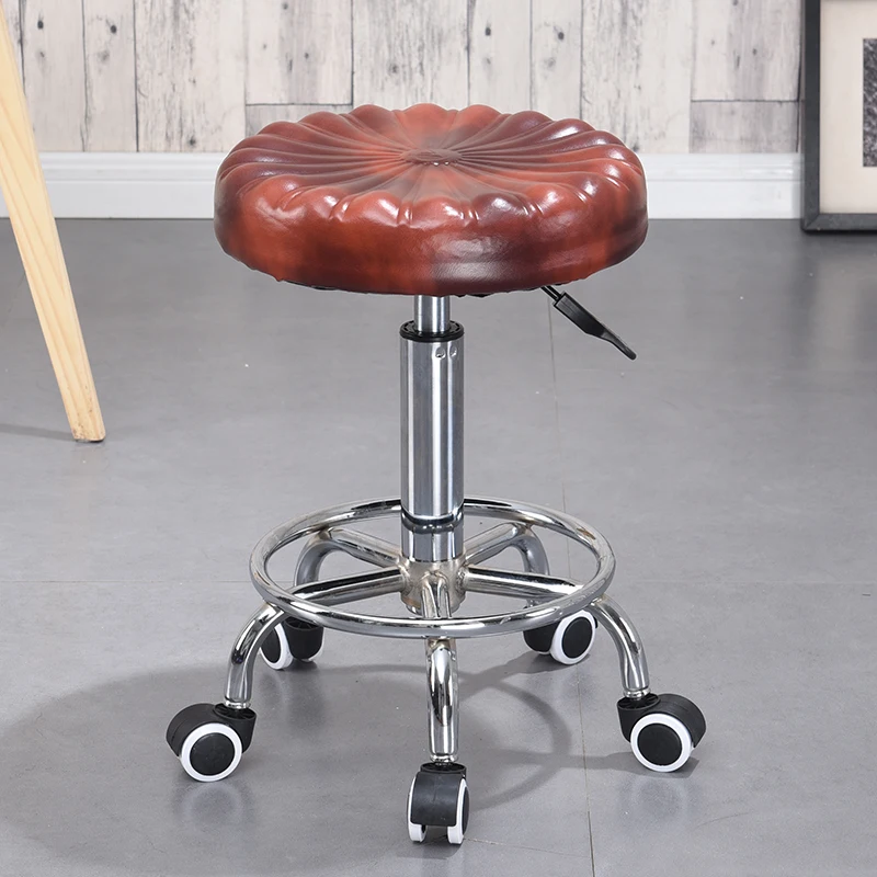 Height Adjustable Chair Salon Rolling Swivel Stool Tattoo Facial ...