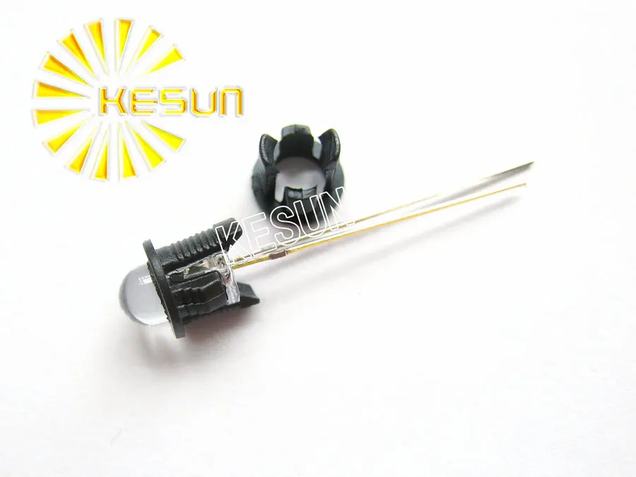 1000PCS-x-3mm-5mm-Led-Holder-Plastic-Black-LED-Connector-Long-Short-Leg ...