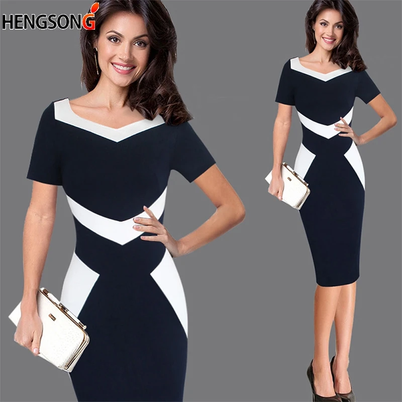 Office Lady Dress Business Work Dress 2018 Summer New Womens Clothing