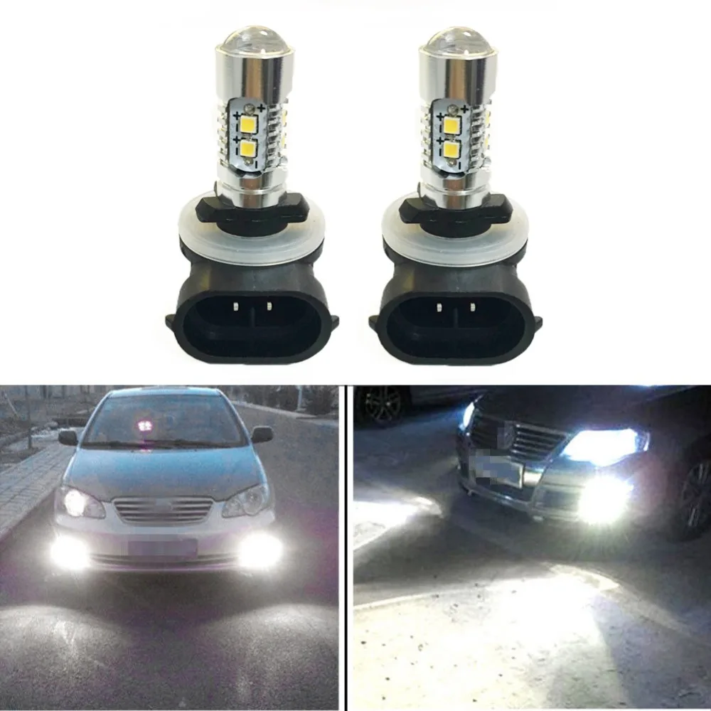 Bombilla LED blanca para coche, luces de circulación diurna DRL de alta ...