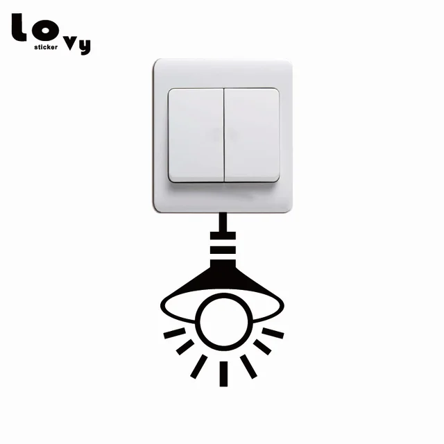 Turning off lights to conserve electricity vacancy Tips switch stickers ...