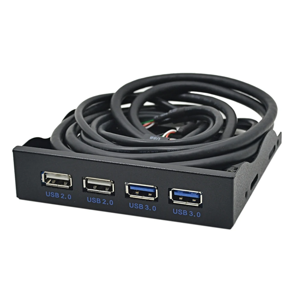 5pcs Hot 20Pin 4 Ports USB 2.0 Hub USB 3.0 Hub PC Front Panel Bracket ...