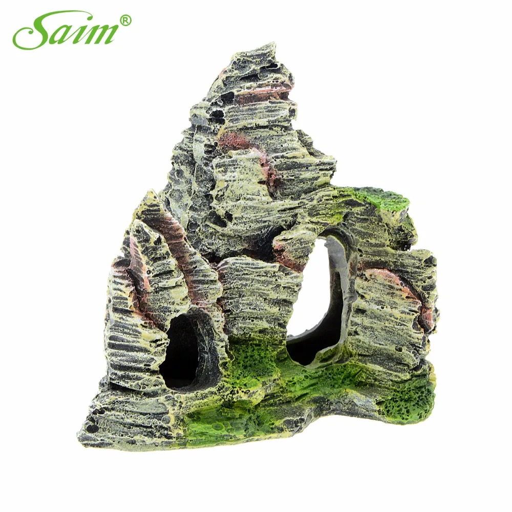 Mini Rock Stone for Aquarium Decor Fish Tank Artificial Mounatin ...