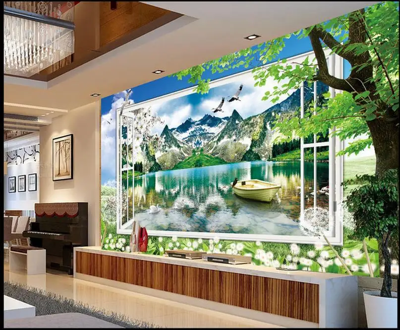 3d murales de pared, beautiful pintando paisajes wallpaper, de gama ...