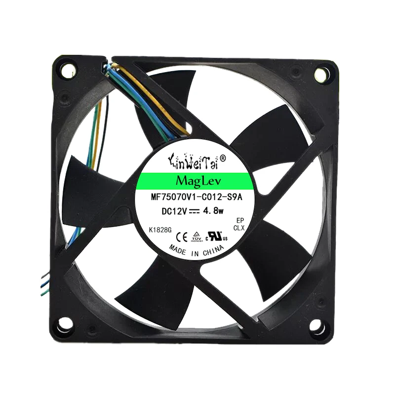 5pcs-fan-for-AVC-DA08020B12U-8020-80mm-x-80mm-x-20mm-Ball-Bearing-PWM ...