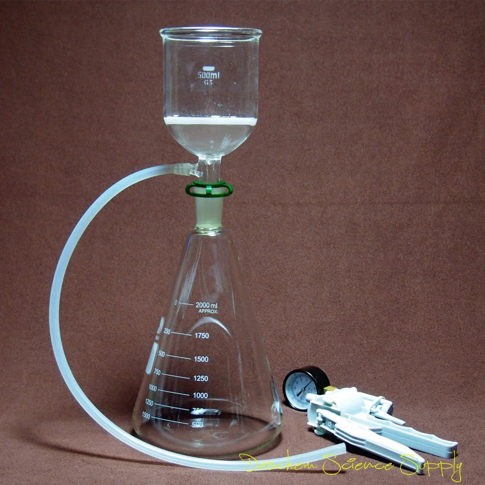 2000ml,24/40,Glass Suction Filtration Kit,Buchner Funnel,Erlenmeyer ...