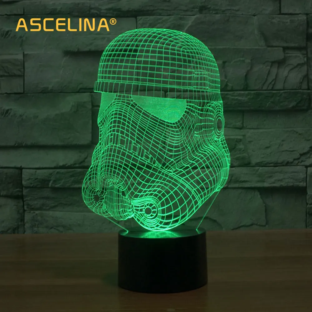 3D LED table lamp Star Wars The Force Awakens 3d Led Optical Illusions ...