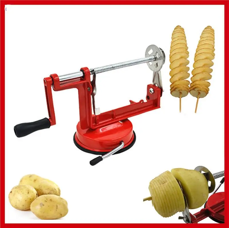 New Manual Spiral Potato Chips Cutting Machine Potato Twister Slicer