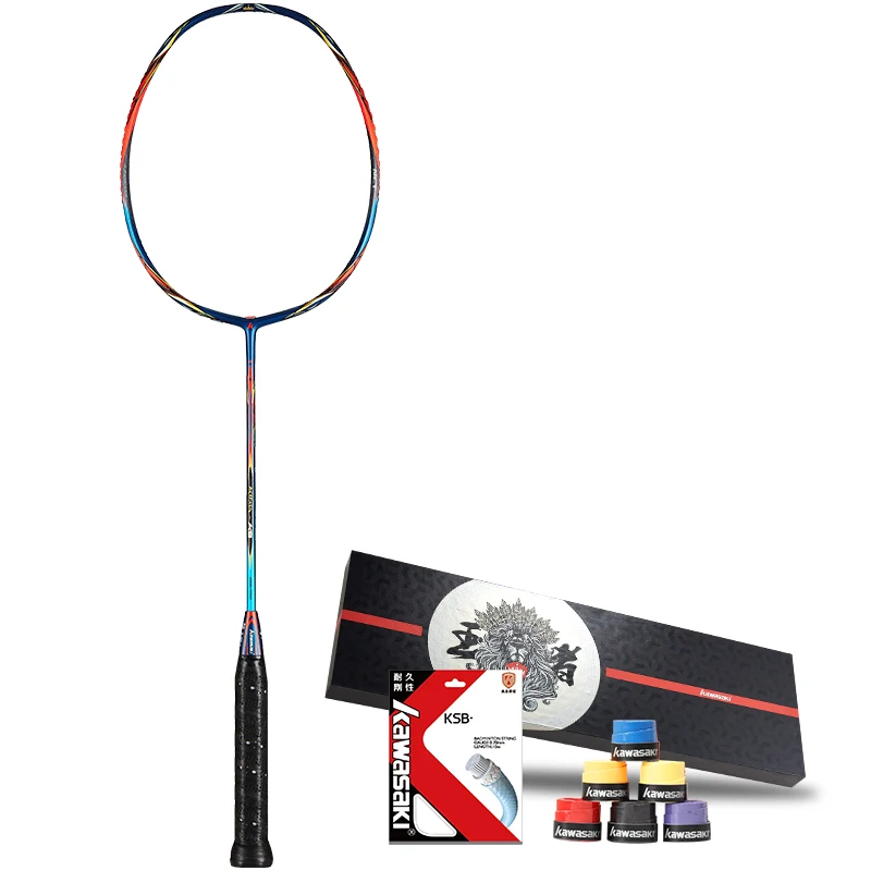 Kawasaki Original Badminton Racket King K9 All-around Type T Join Power ...
