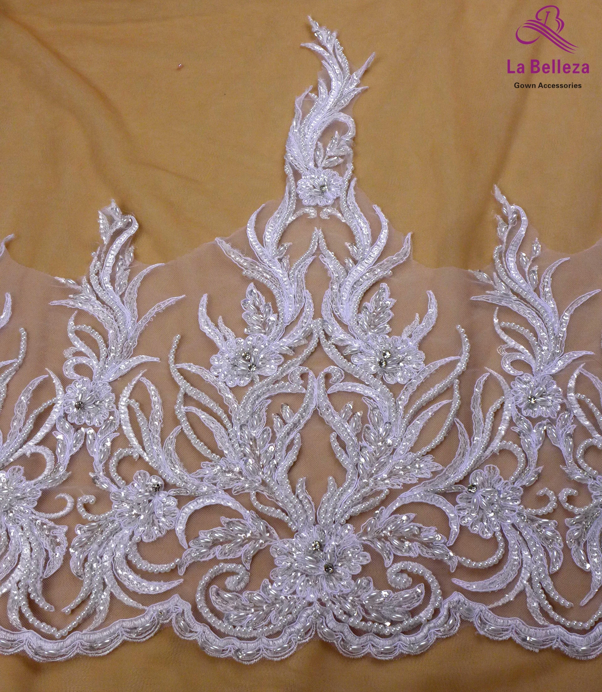 Visual Arts Beautiful Lace Trim 600 cream Fabric etna.com.pe
