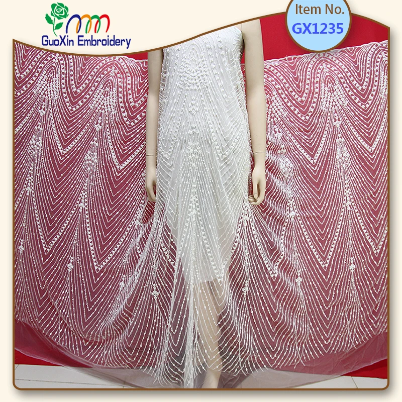 2019 design de moda e de alta qualidade bordados rendas tecido de renda ...