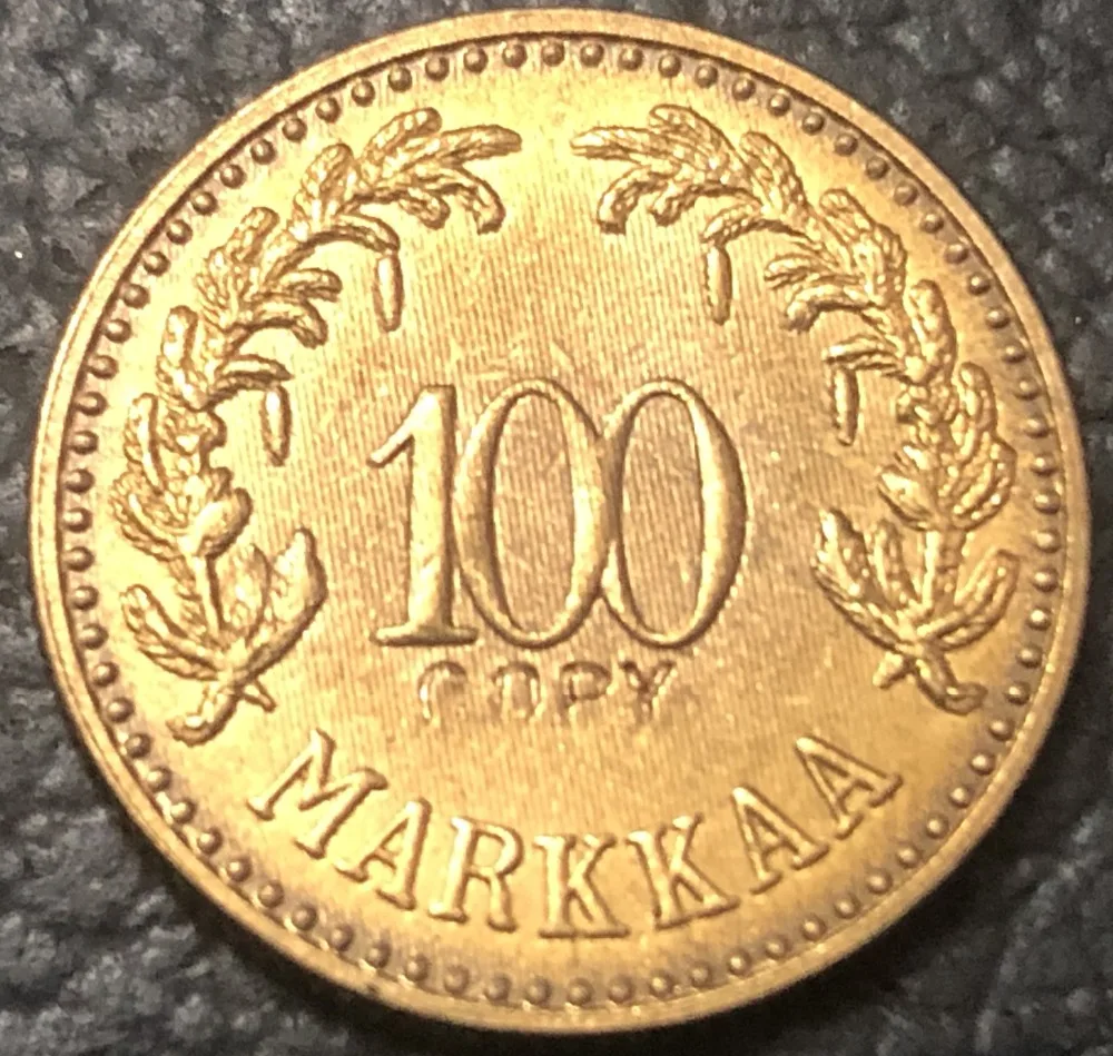 1926 Finland 100 Markkaa Copy Gold Coin in Non currency Coins From