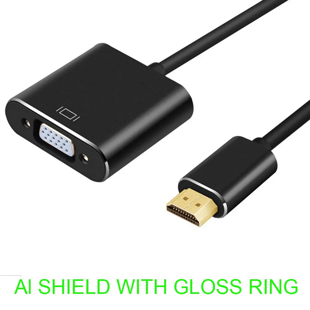 Hdmi To Vga Adapter Digital To Analog Audio Video Convertor Cable Hdmi Vga Converter Selector