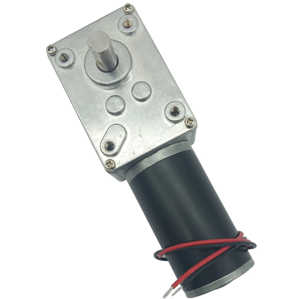 Micro Dc Electric Worm Geared Motor Speed 7-470rpm Reversed 12 Volt 24v ...
