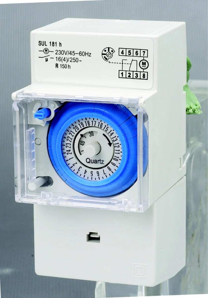 Mechanical 24 Hour Time Switch SUL181h 220V AC In Stocks in Relays From Mechanical 24 Hour Time Switch SUL181h 220V AC In Stocks in Relays From