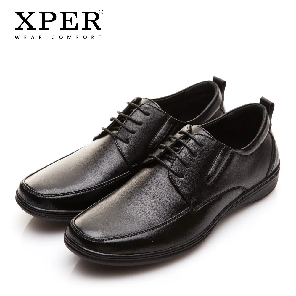 XPER marca de moda Primavera otoño hombres zapatos casuales negro ...
