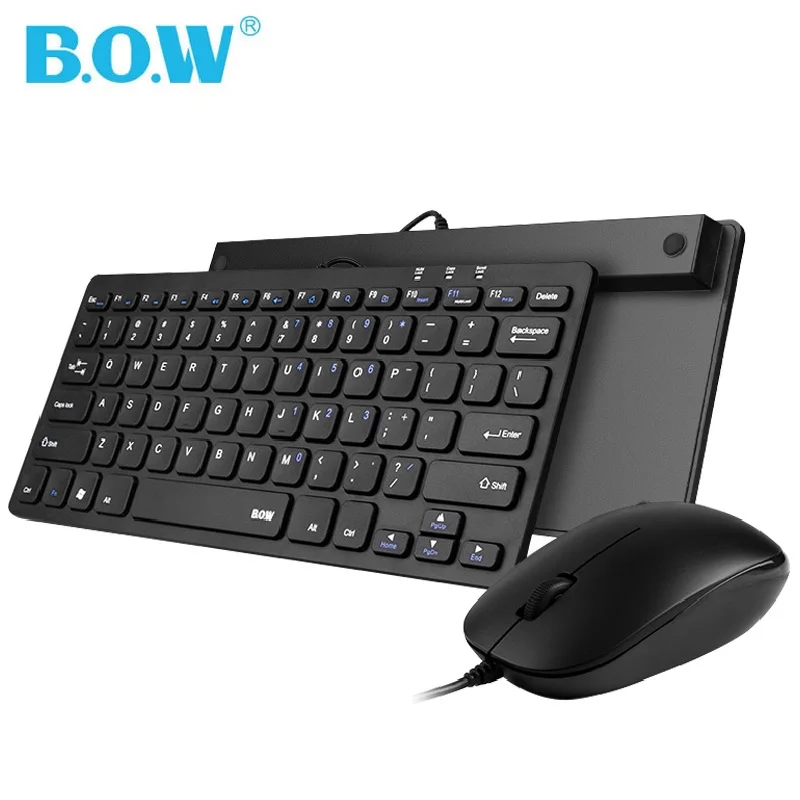 BOW HY098 Compact Slim USB Wired Mute Multimedia Keyboard Desktop ... BOW HY098 Compact Slim USB Wired Mute Multimedia Keyboard Desktop ...