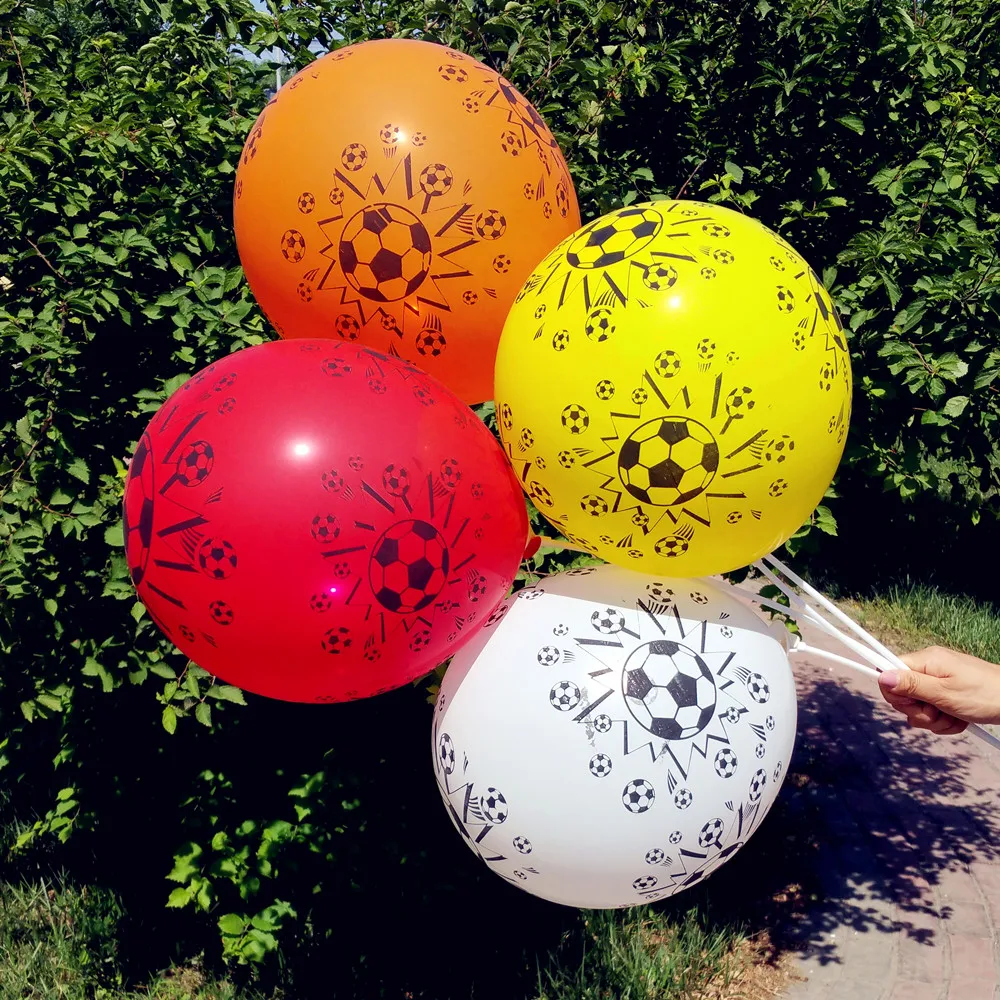 35pcs/lot Thicken 12 inch Football printed balloon Football balloon ...