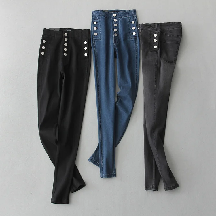 Skinny Push Up Jeans High Waist Women Sexy Jeans Female Denim Blue ...