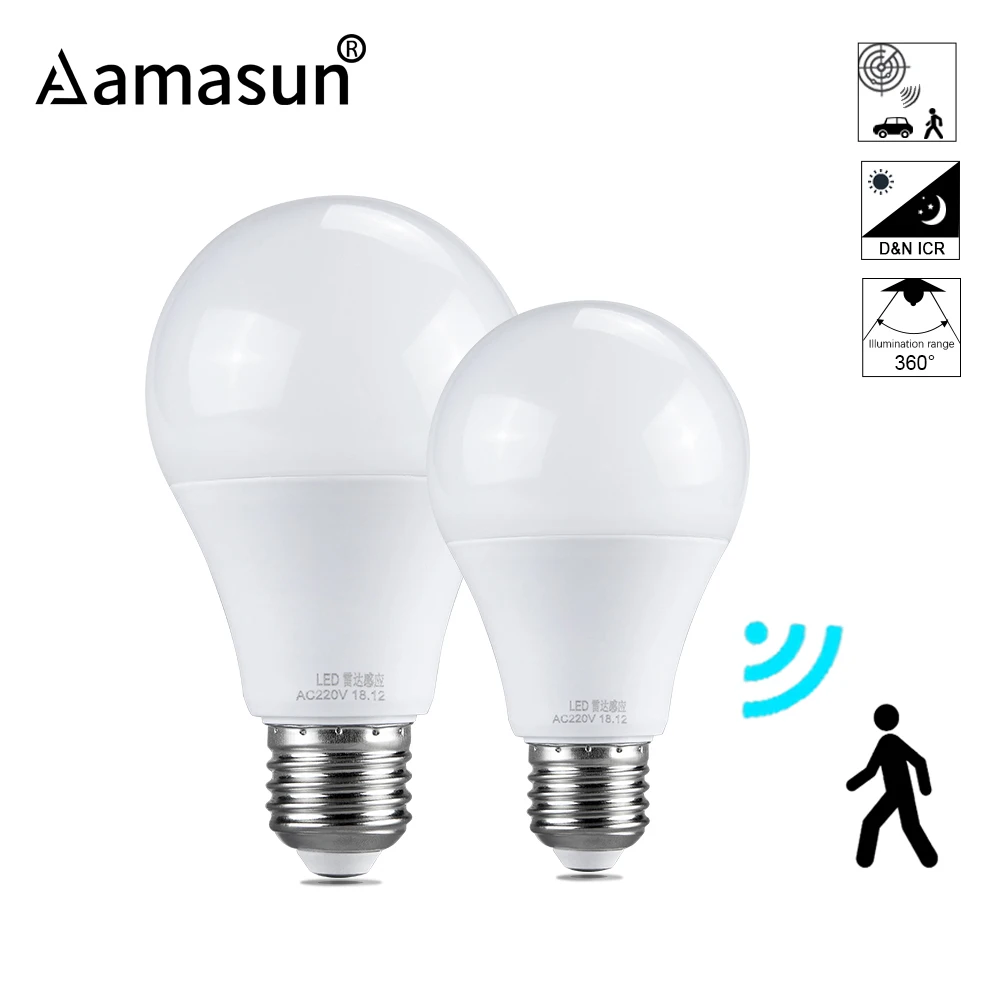 Radar-Motion-Sensor-Led-Light-Bulb-E27-10W-15W-220V-110V-Infrared-Body ...