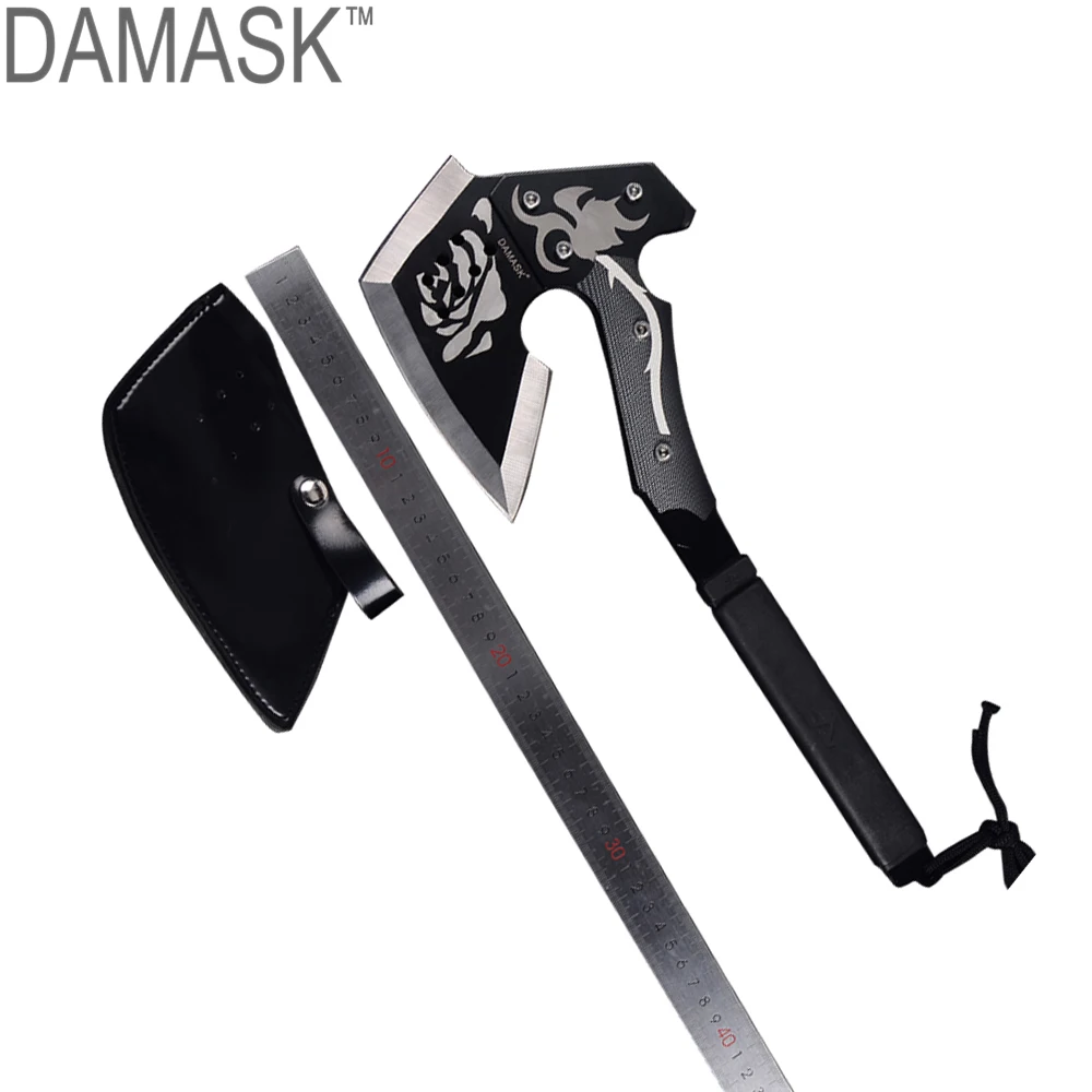 DAMASK Professional Create Axe Survival Camping Hunting Personality Axe ...