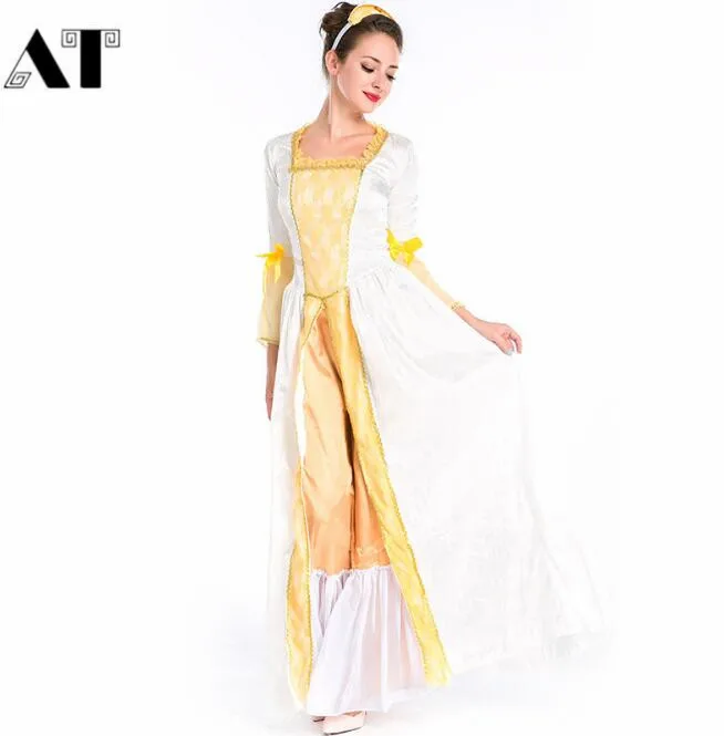 Women Royal Court Costume Queen Costume Outfit Halloween Party Carnival ...