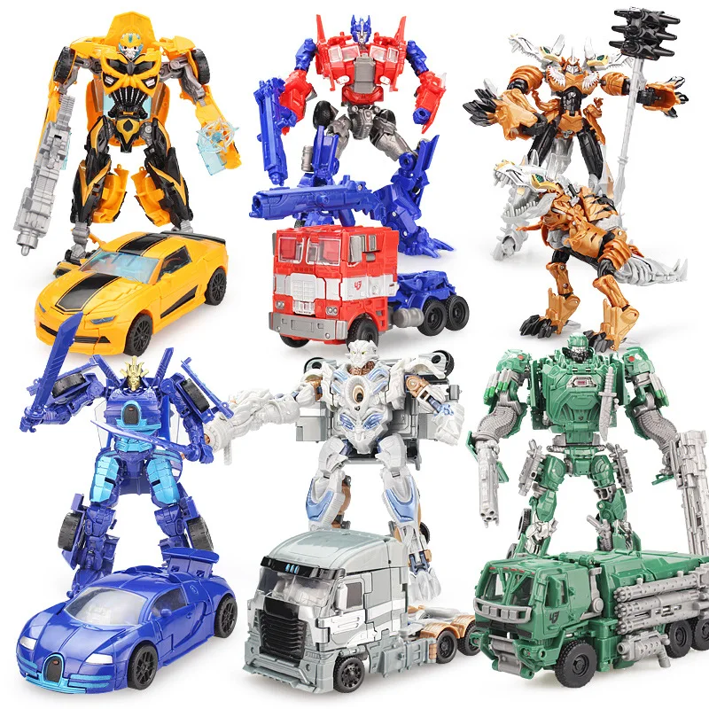 With Package 7 styles 18CM Transformation Robot Cars and prime Toys ...