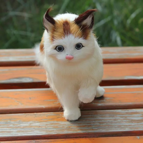 Custom Furry Fake Fur Garden Decoration Walking Cat - Stuffed & Plush ...