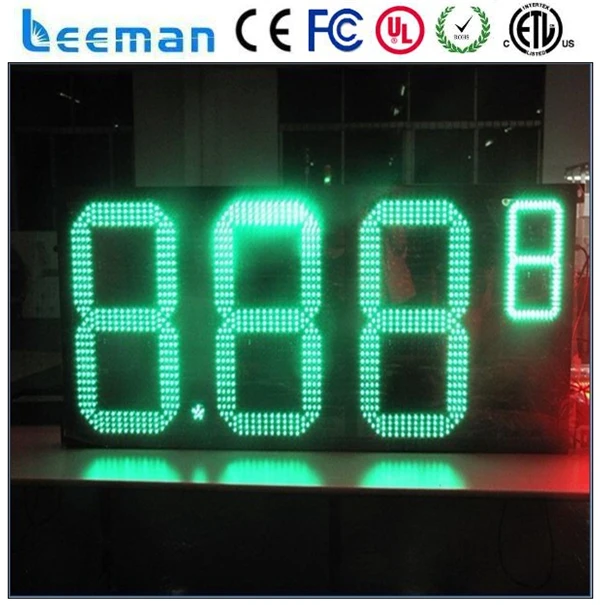 leeman 12 inches fuel station led digital gas price sign 8.888 ...