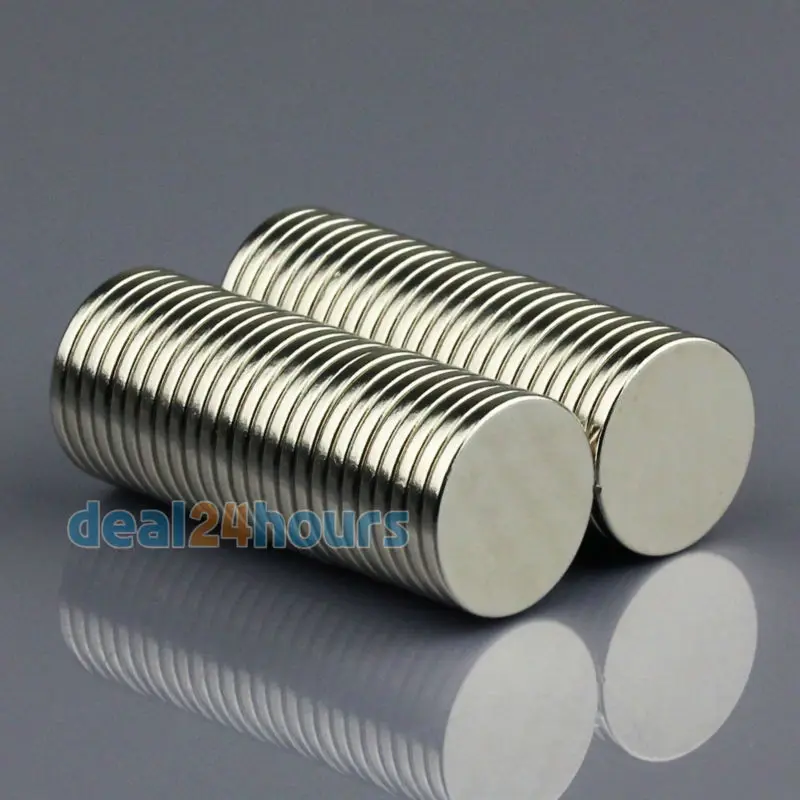 OMO Magnetics 50pcs N50 Super Strong Round Disc Cylinder Magnets Rare ...