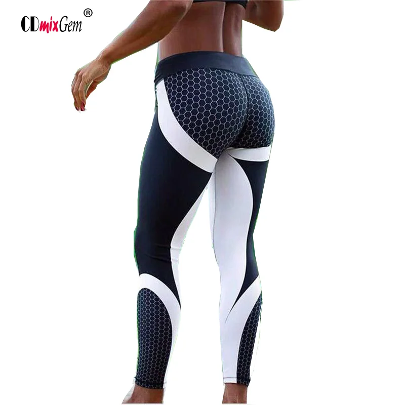 Cdmixgem Fitness Women Yoga Pants Leggings Sexy Running Jogger Pants