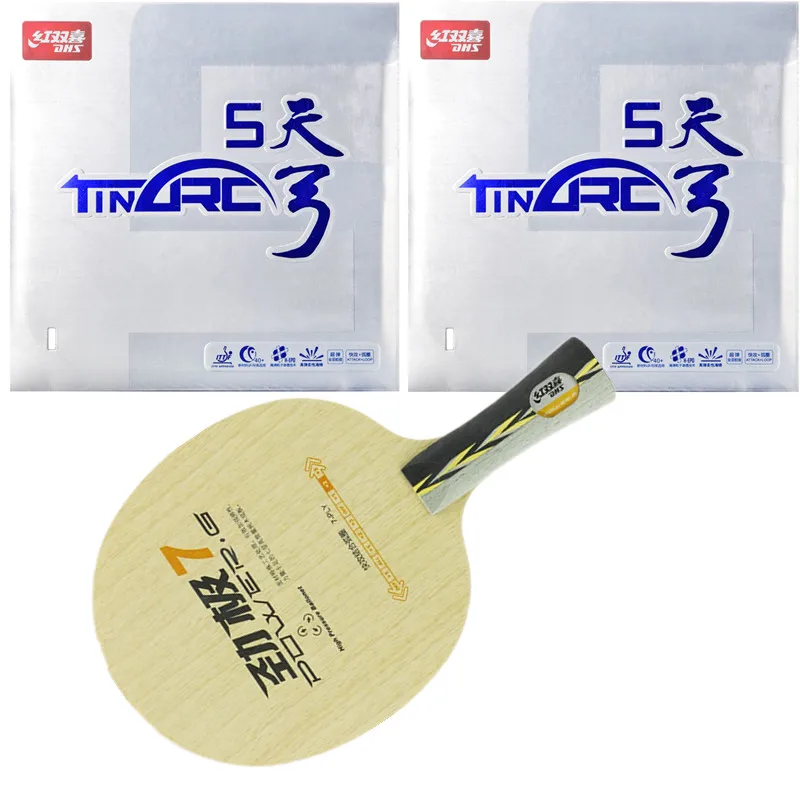 DHS PG7 PG 7 PG 7 Table Tennis PingPong Blade with DHS Tinarc5 rubbers ...