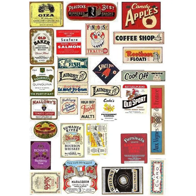 2 pcs/lot Vintage Ticket Decoration Mohamm Planner DIY Sticker Pack ...