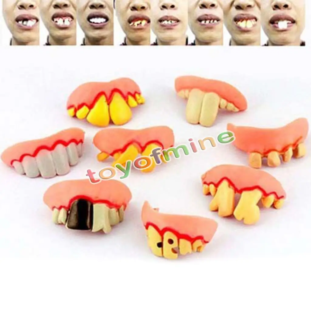 Funny And Tricky Buck Rotten Teeth Goofy Fake Rotten Teeth Rubber ...