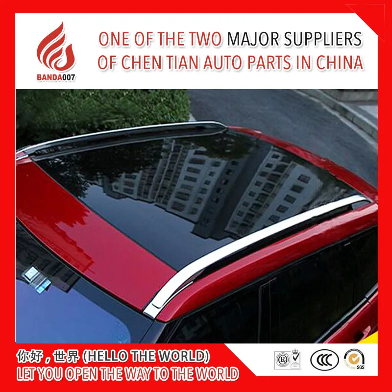 Hot sale Aluminium alloy black Silver color side rail bar roof rack for ...