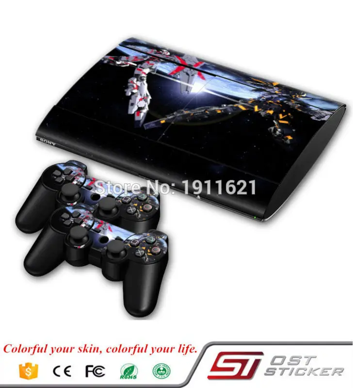 OSTSTICKER Atacado Adesivo Decalque Para PS3 Slim do Console 4000 ...