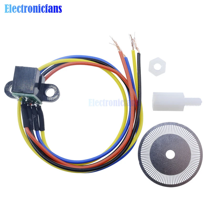 5v Photoelectric Speed Sensor Encoder Code Disc Disk Code Wheel For ...