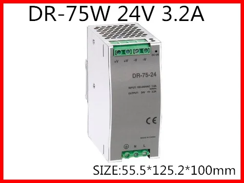 DR 75 24 Din Rail Switching power supply 75W 24VDC 3.2A Output-in ...