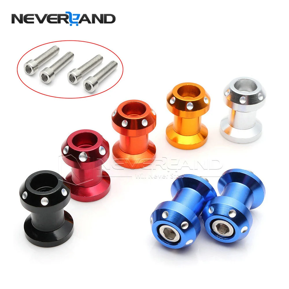Motorcycle Universal Cnc 8mm Motorcycle Aluminum Swingarm Spools Slider