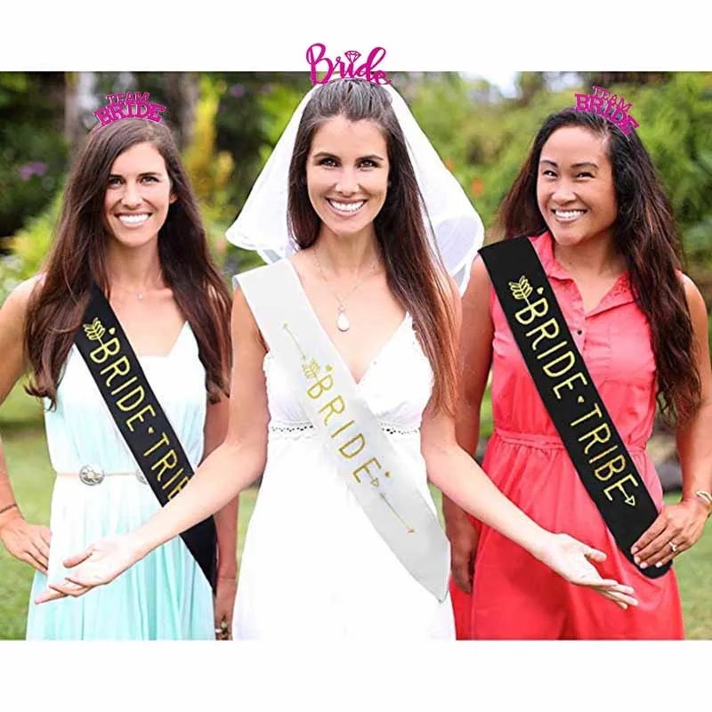 Arts & Crafts 1 ALLY-MAGIC Bride to Be Sash Set Engagement Party ...